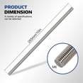 CERPXFF-12 Pcs 304 Stainless Steel M6 Fully Threaded Rod,10"(255mm ...