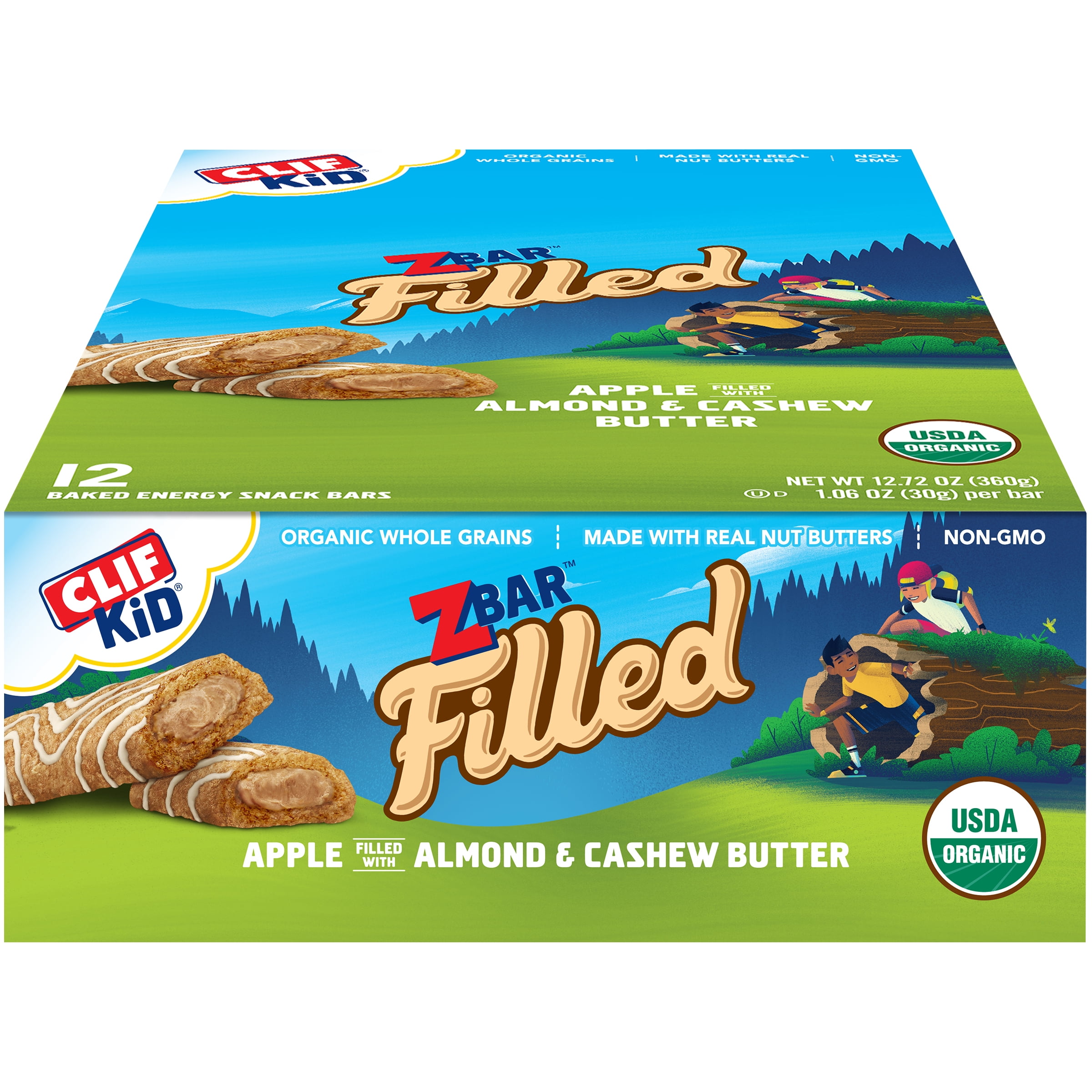 CLIF Kid Zbar Filled Organic Granola Bars, Kids Snacks, Apple with ... CLIF Kid Zbar Filled Organic Granola Bars, Kids Snacks, Apple with ...