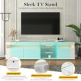 Miekor Furniture Modern Design TV Stands for TVs up to 80'', LED Light ...