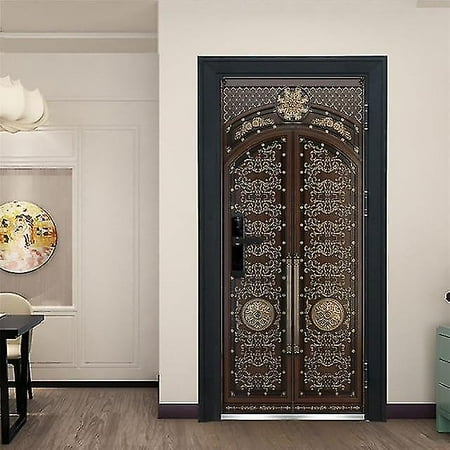 Creative 3d Door Sticker - Home Door Design Wallpaper Sticker | Walmart ...
