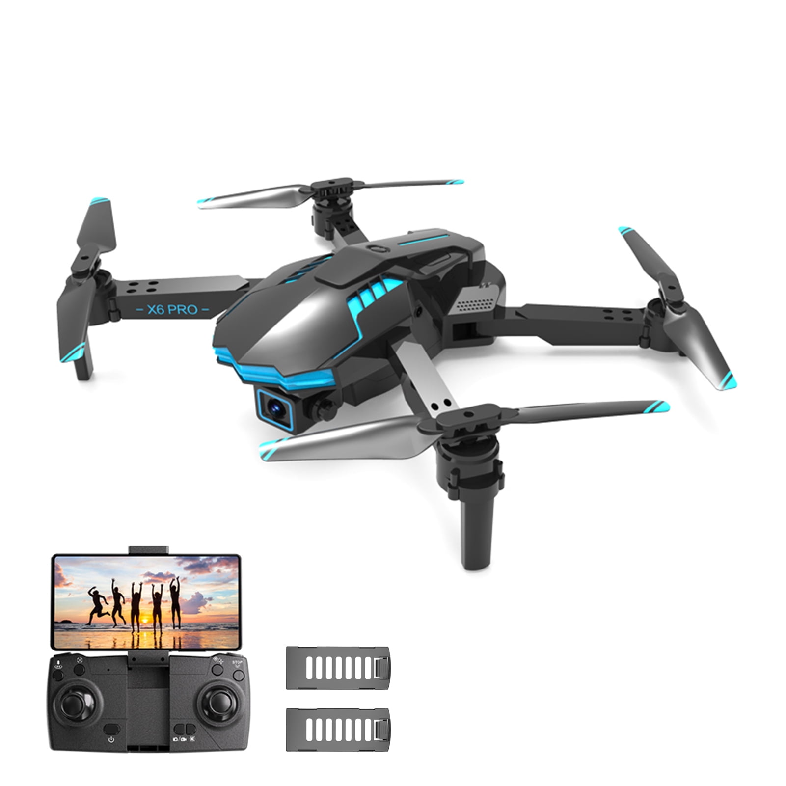 Dcenta Remote Control Drone with 4K Dual Remote Control with Function ...