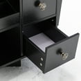 "CAIDI 24"" Rotating End Table with Storage, Magazine Rack and Drawers ...