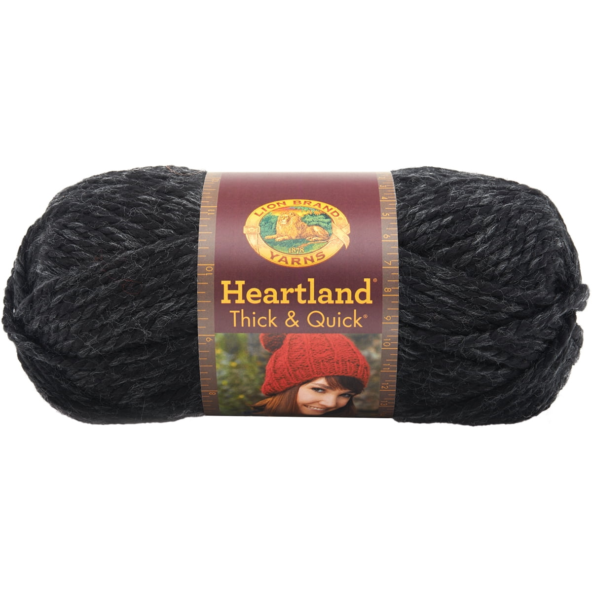 Lion Brand Heartland Thick & Quick Yarn Black Canyon - Walmart.com