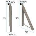 HOLDN' STORAGE Over The Door Hanger for Clothes Towels Collapsible ...