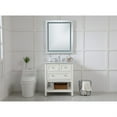 Helios 30in x 36in Hardwired LED mirror with touch sensor and color ...