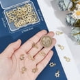 50Pcs Alloy Charms Long-Lasting Plated with Jump Rings Pentacle Real ...