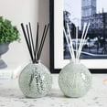 Whole Housewares | 12 Ounce Clear Mosaic Glass Diffuser Bottles With ...