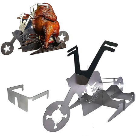 Chicken Roaster Rack, Beer Can Chicken Holder For Grill Motorcycle Beer ...