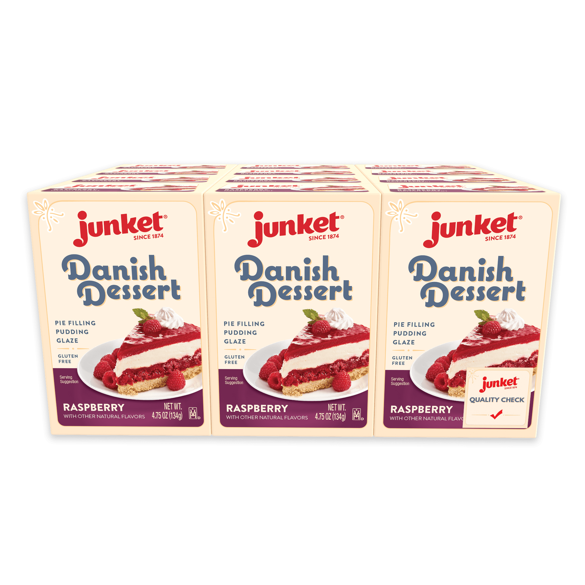 Junket Danish Dessert Raspberry, 4.75 Ounce (Pack of 12) - Walmart.com