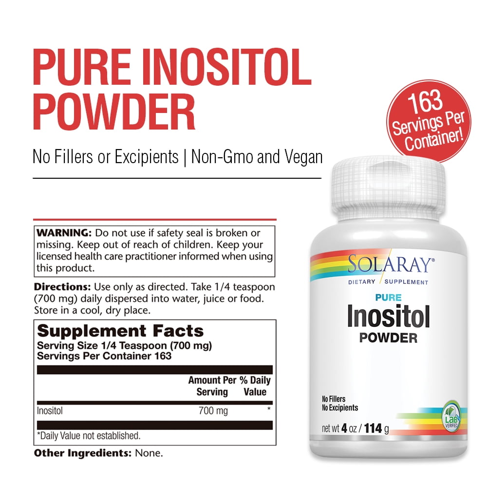 Buy Solaray Inositol, Powder, Unflavored (Btl-Plastic) 700mg | 4oz ...