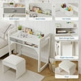 Kids Desk and Chair Set with Adjustable Height - Wooden Study Table ...