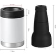 3-in-1 Insulated Can Cooler, Steel Double-Wall Universal for Beer ...