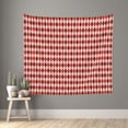 Balery Red and Brown Squares Pattern Tapestry 60x51 Inches - Large Wall ...