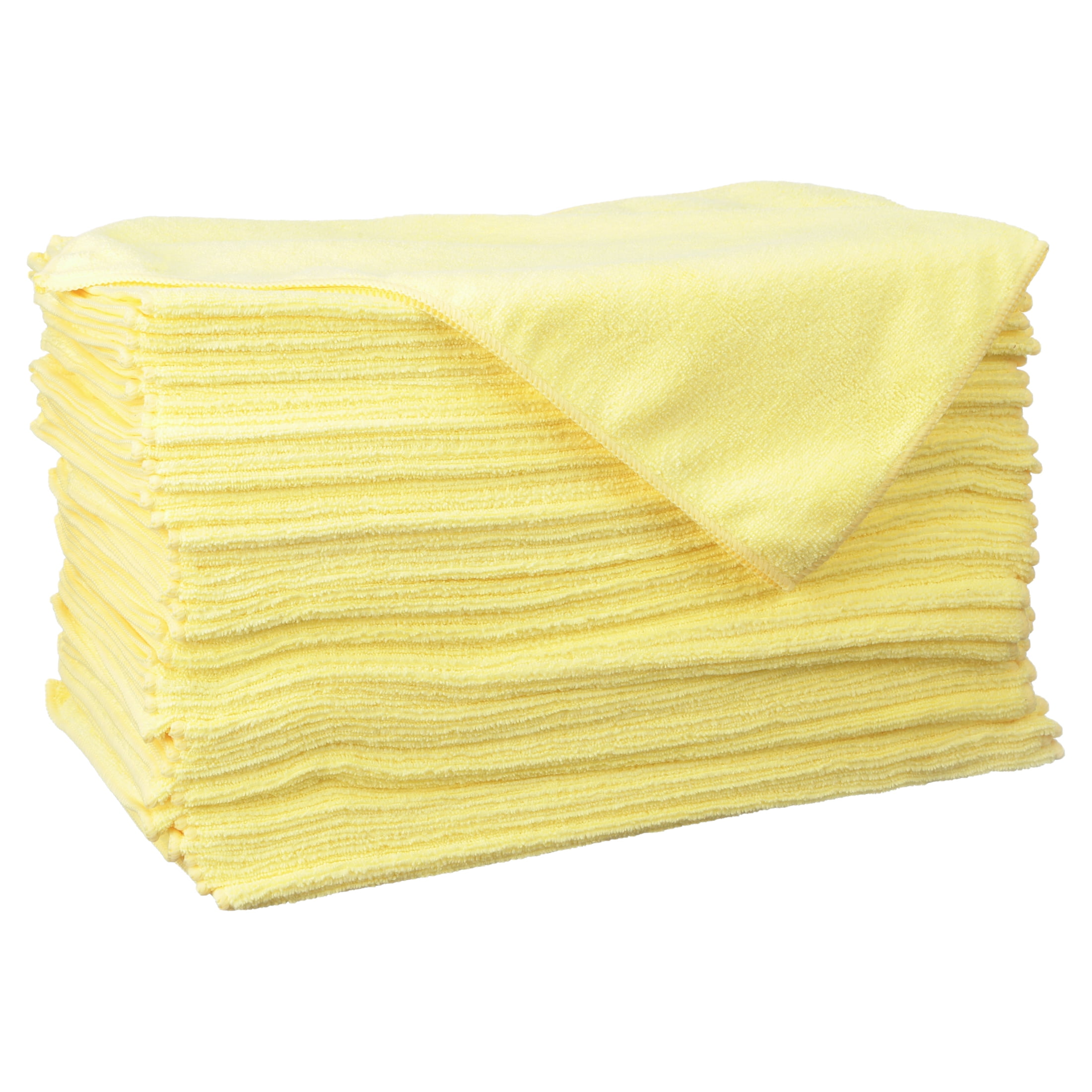 Zwipes Microfiber Cleaning Cloths, 16 inch. x 16 inch., Yellow, 48-Pack ...