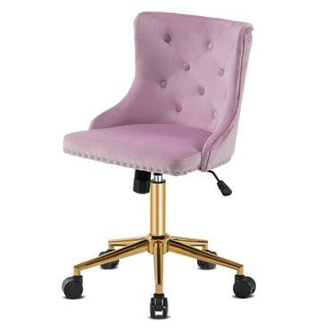 Purple PU Office Chair for Woman, Seizeen Adjustable Bling Desk Chair ...