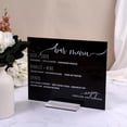 4" Clear Acrylic Stand | 6 Pack 3mm Slot Wedding Sign Holders, Perfect ...