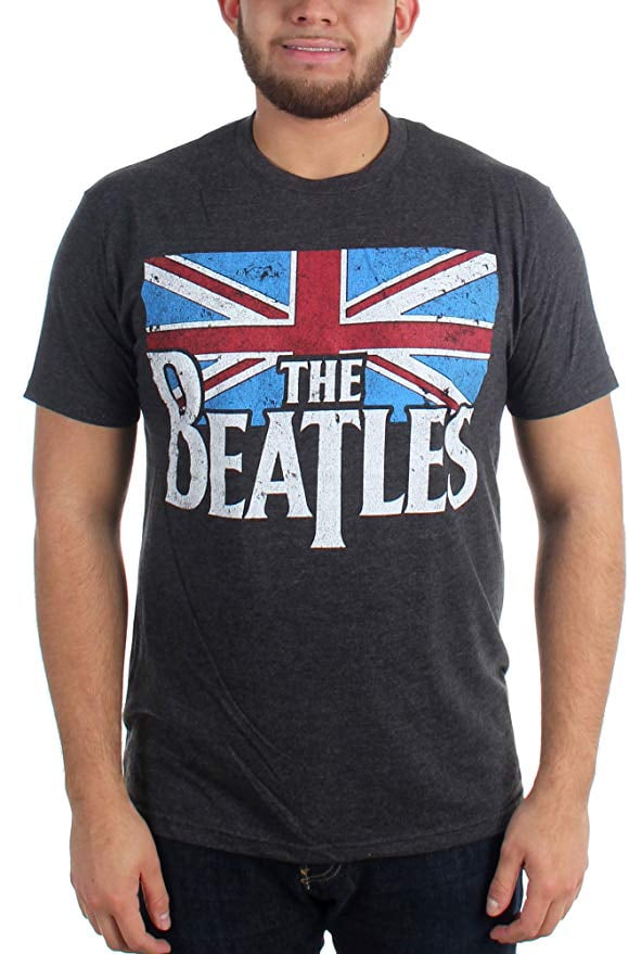 Ill Rock Merch - The Beatles Distressed British Flag T-Shirt - Walmart ...