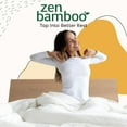 Zen Bamboo Mattress Pad Cover, Cooling Bed Topper & Waterproof ...