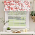 Cherry Blossoms 2 Panels Kitchen Valance, Beautiful Pink Falling Flower ...