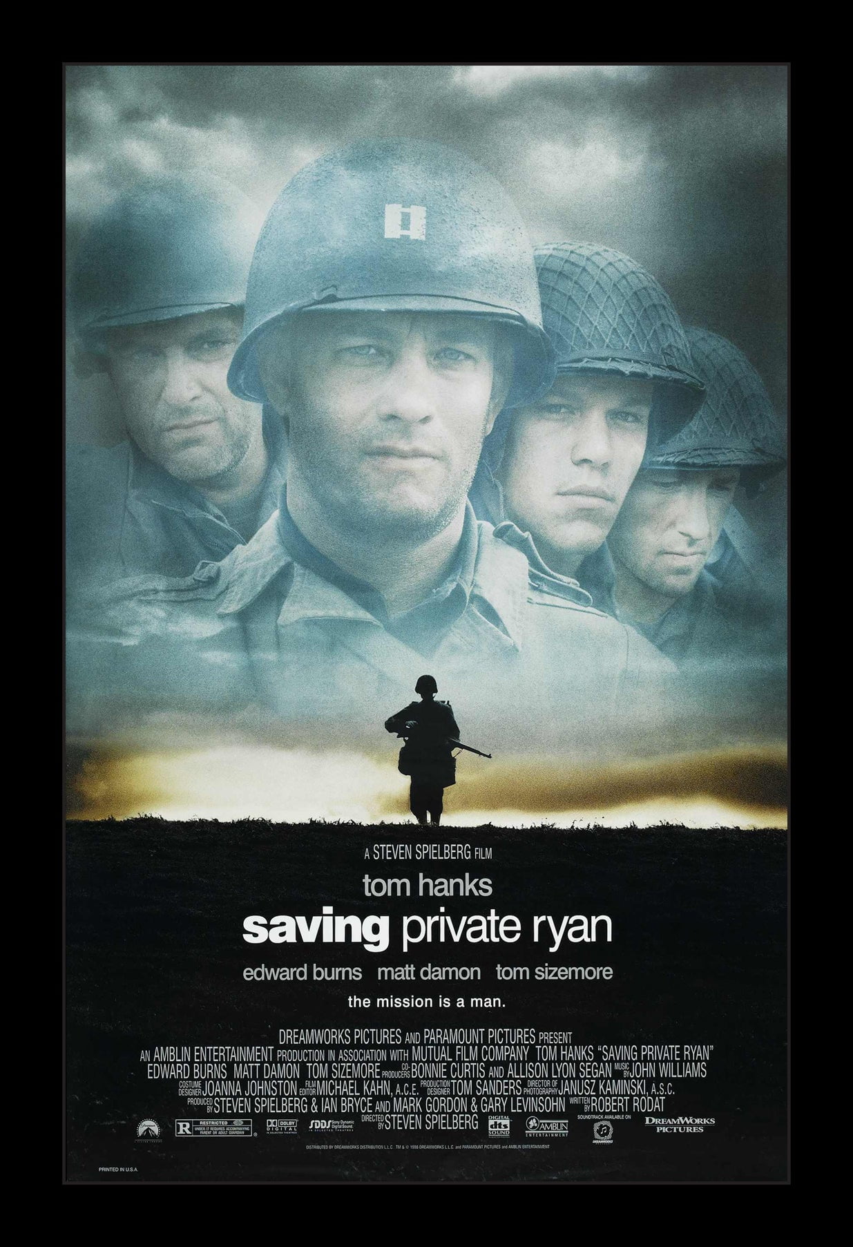 SAVING PRIVATE RYAN - 11x17 Framed Movie Poster - Walmart.com
