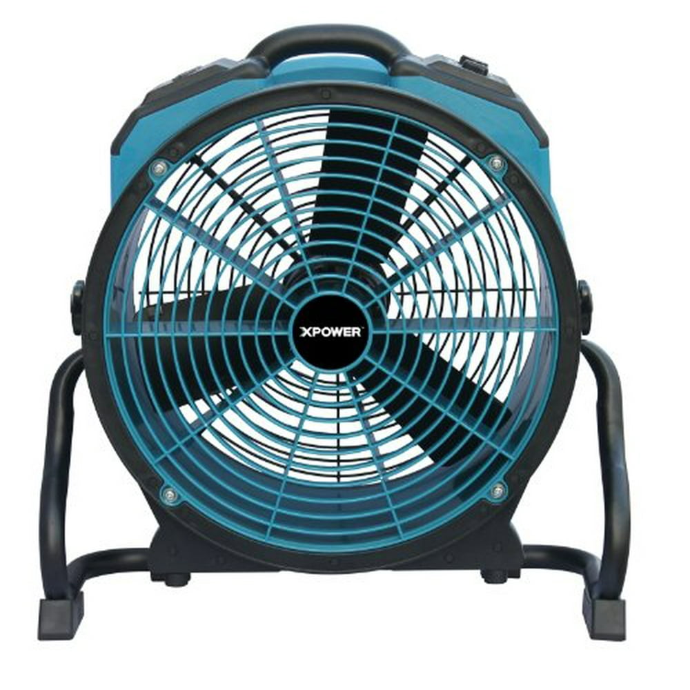 XPOWER X-41ATR 1/3 HP 3600 CFM 2.4 Amp Variable Speed Axial Fan with 3 ...