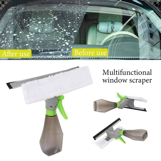 Kit Limpiador Ventanas Vidrio Escurridor para Coche Espray 3 en 1 ...