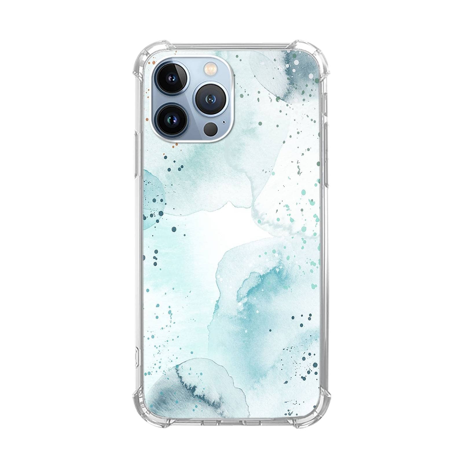 Blue Watercolour Case for iPhone 12 Pro,Aesthetic Art Design Pattern ...