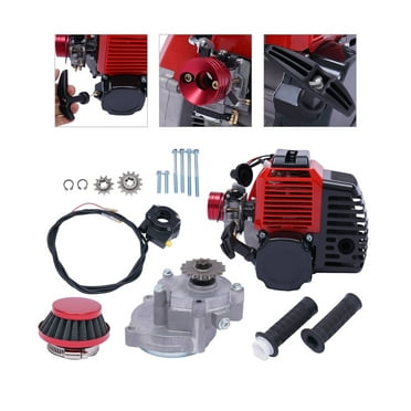 49CC Gas Powered Bike Engine Motor Kit, 4-Stroke Engine Conversion Kit Air-cooled Pull Start ...