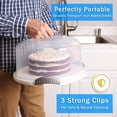 Extra Large Cake Carrier/Storage Container With Server - Holds up to 12 ...