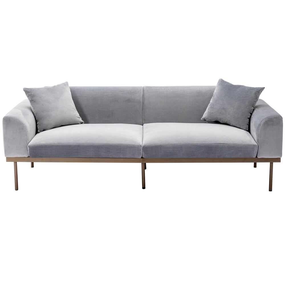 83.15" Velvet Loveseat Sofa, Modern Velvet Accent Sofa, Small Sofa ...