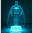 Batman Superhero 3D Night Light, Multi Color Changing Illusion Lamp for ...