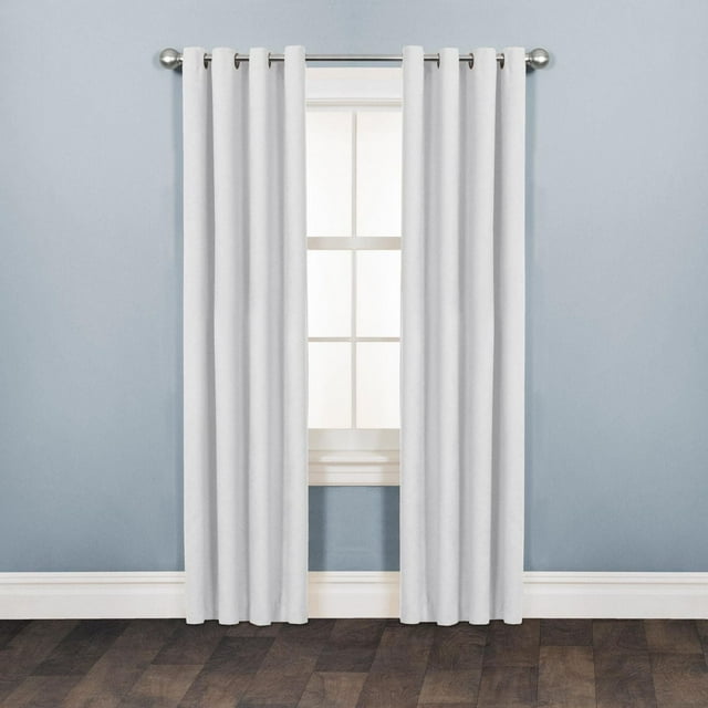 Mainstays Faux Suede Drapery Grommet Window Curtains Panel, 1 Panel ...