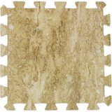 Sorbus Faux Marble Floor Mat 3/8-Inch Thick Foam Interlocking Flooring ...