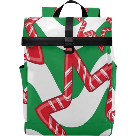 Travel Laptop Backpack Christmas Candy Cane Sweet Candies Hiking ...