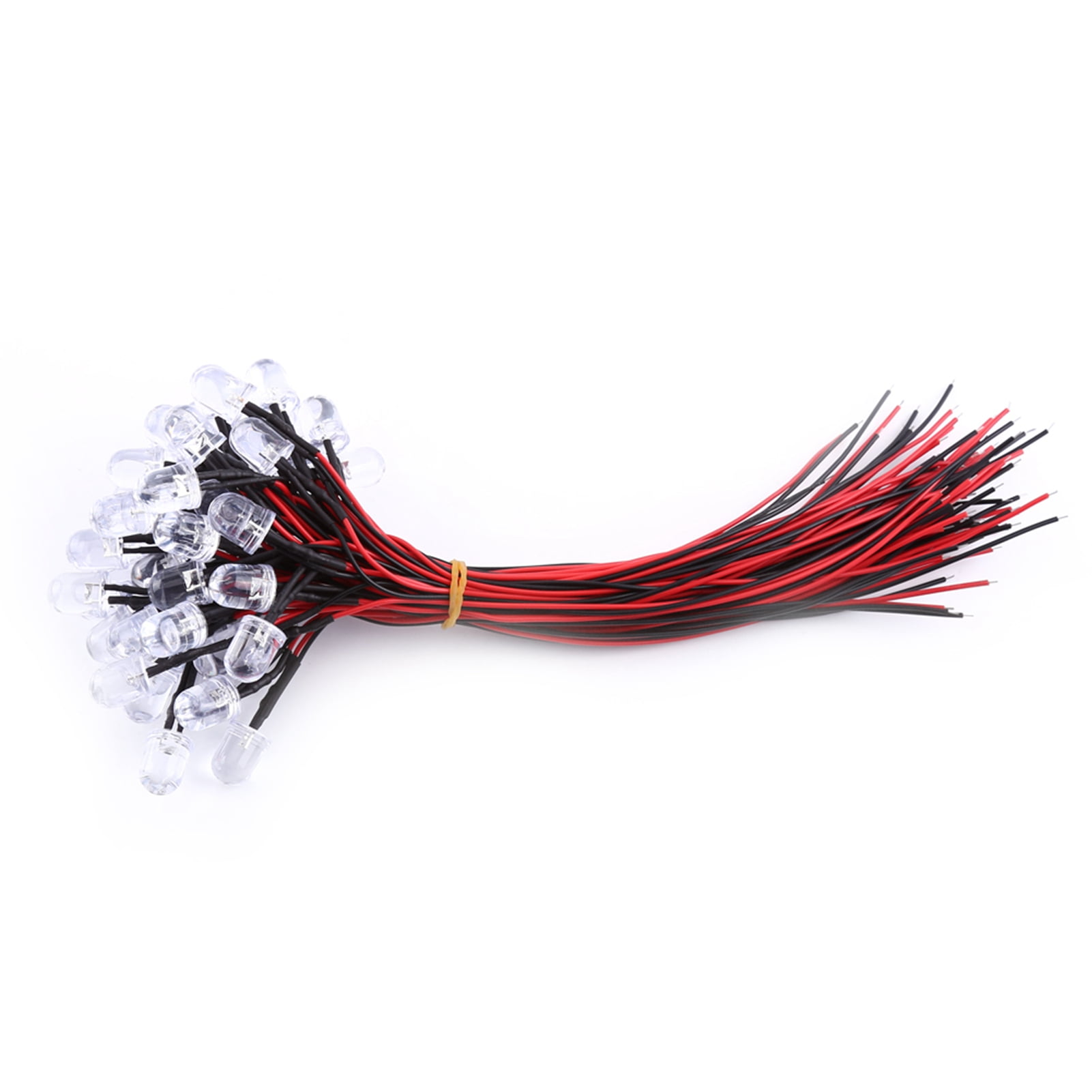 Diodos LED, 50 piezas DC precableadas precableadas profesionalmente ...