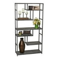 Household Essentials Faux Concrete Slate 6-Shelf Bookcase - Walmart.com