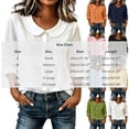 Craaazy 3/4 Sleeve Tops for Women Loose Fit Solid Color Peter Pan ...