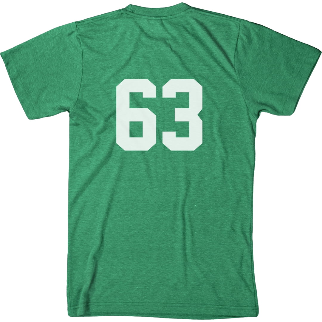 Standard White Jersey Number 63 Men's Modern Fit T-Shirt - Walmart.com