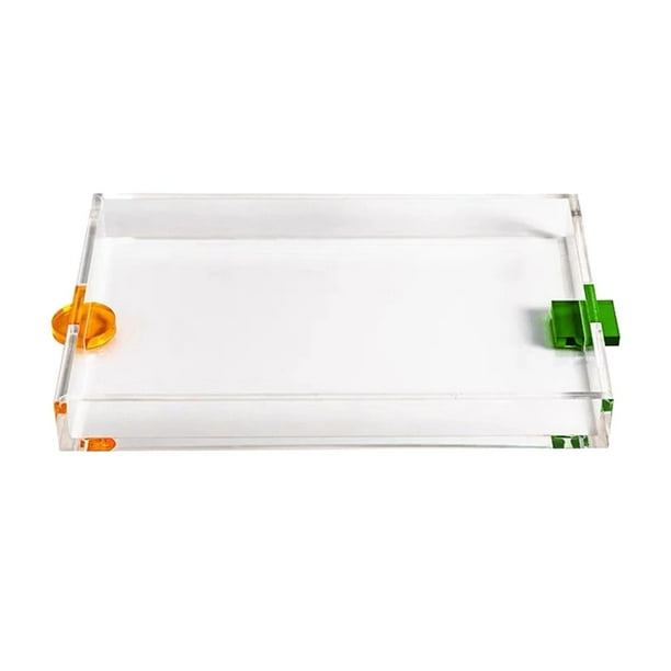 Acrylic Serving Tray Platter Coffee Table Trays Eating Tray Easy to ...
