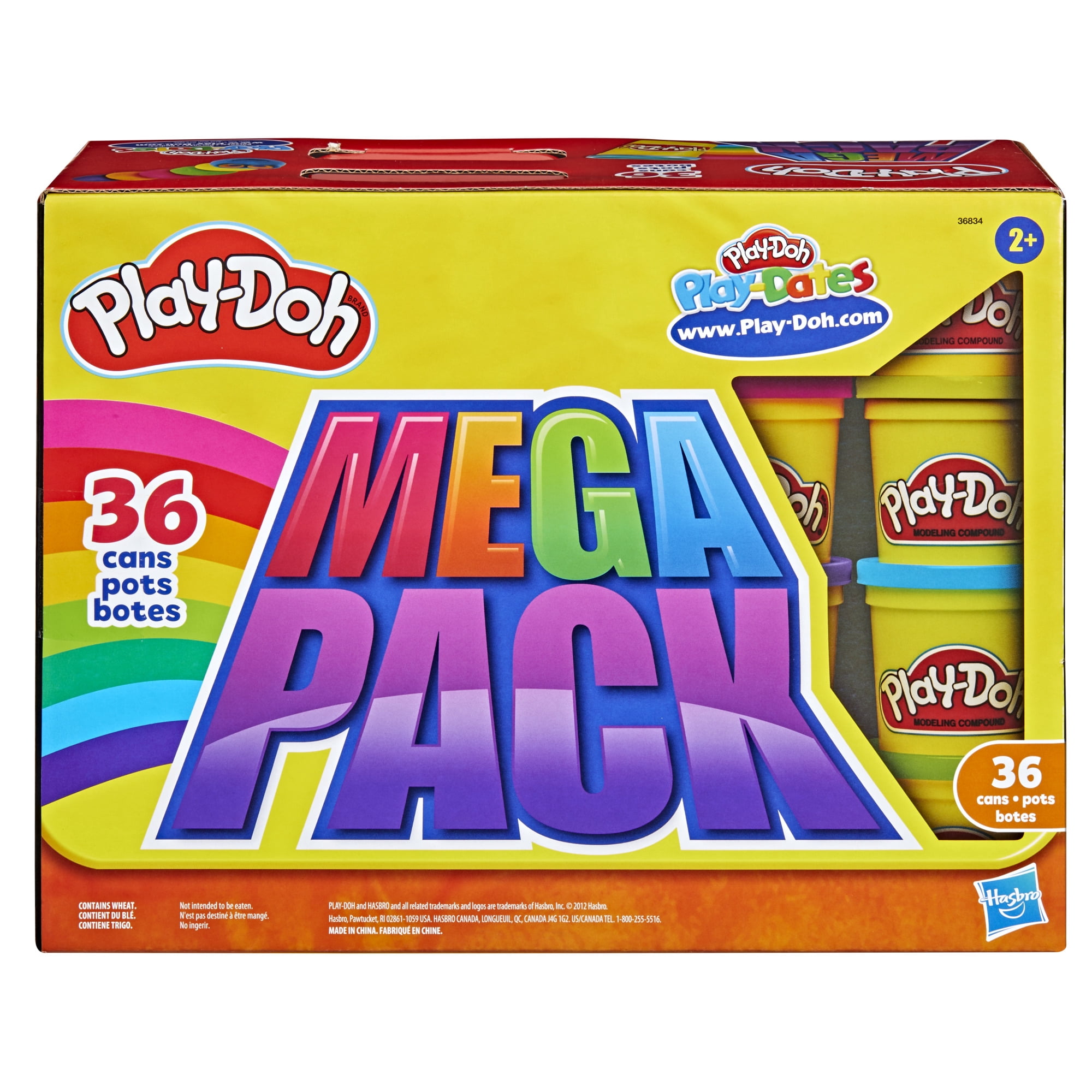 Play-Doh, Mega Pack de 36 pots de pâte à modeler À partir de 2 ans ...