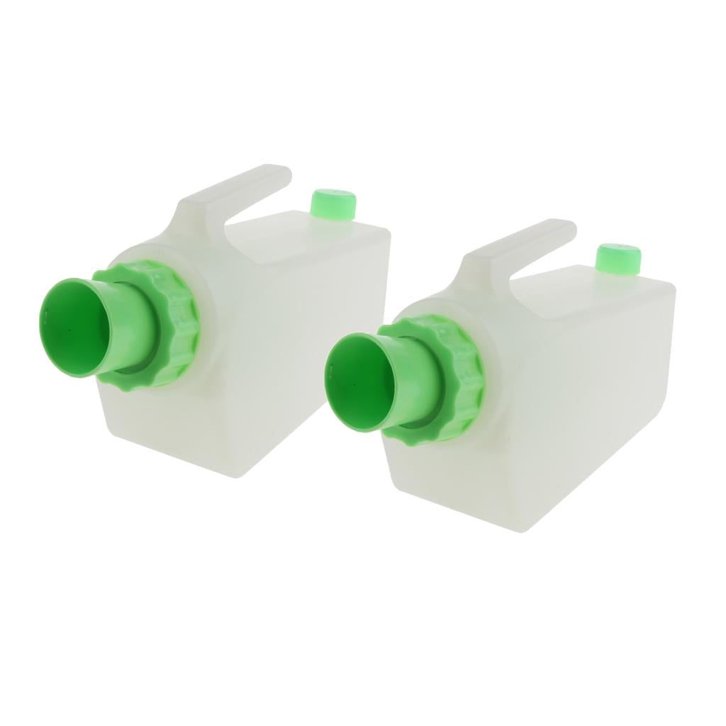 2X Male Pee Urinal Bottle Night Drainage Container Car Taxi Toilet ...