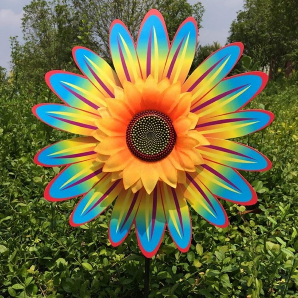 Sunflower Lawn Pinwheels Wind Spinners Large Windmill Pinwheel for ...