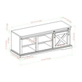Free Shipping! Woven Paths Dorset Grooved Sliding Barn Door Storage ...