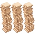 SEWCHICS Unfinished Wood Blocks for Staining and Adding Pictures 100Pcs ...