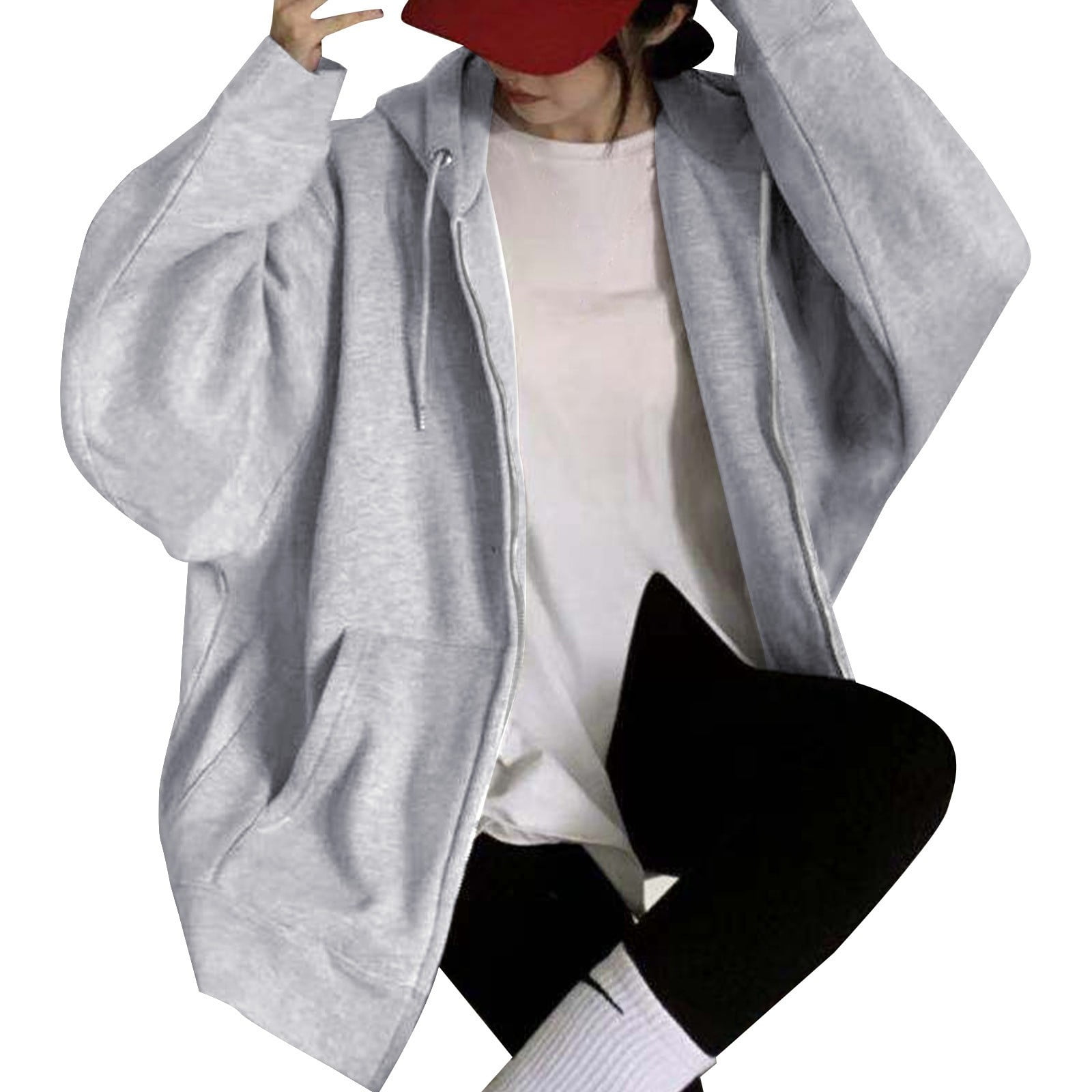 Click here for Nechology Womens Sweatshirt Sweatshirt Zipper Hood... prices