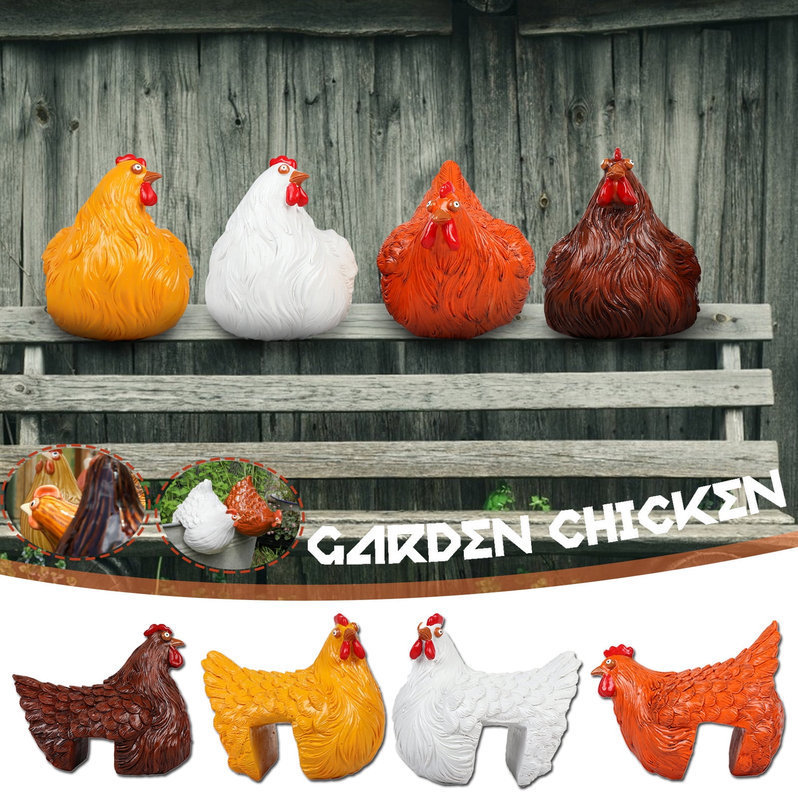 Click here for Cehvom Garden Chicken Decorative Stake  Patio Gard... prices
