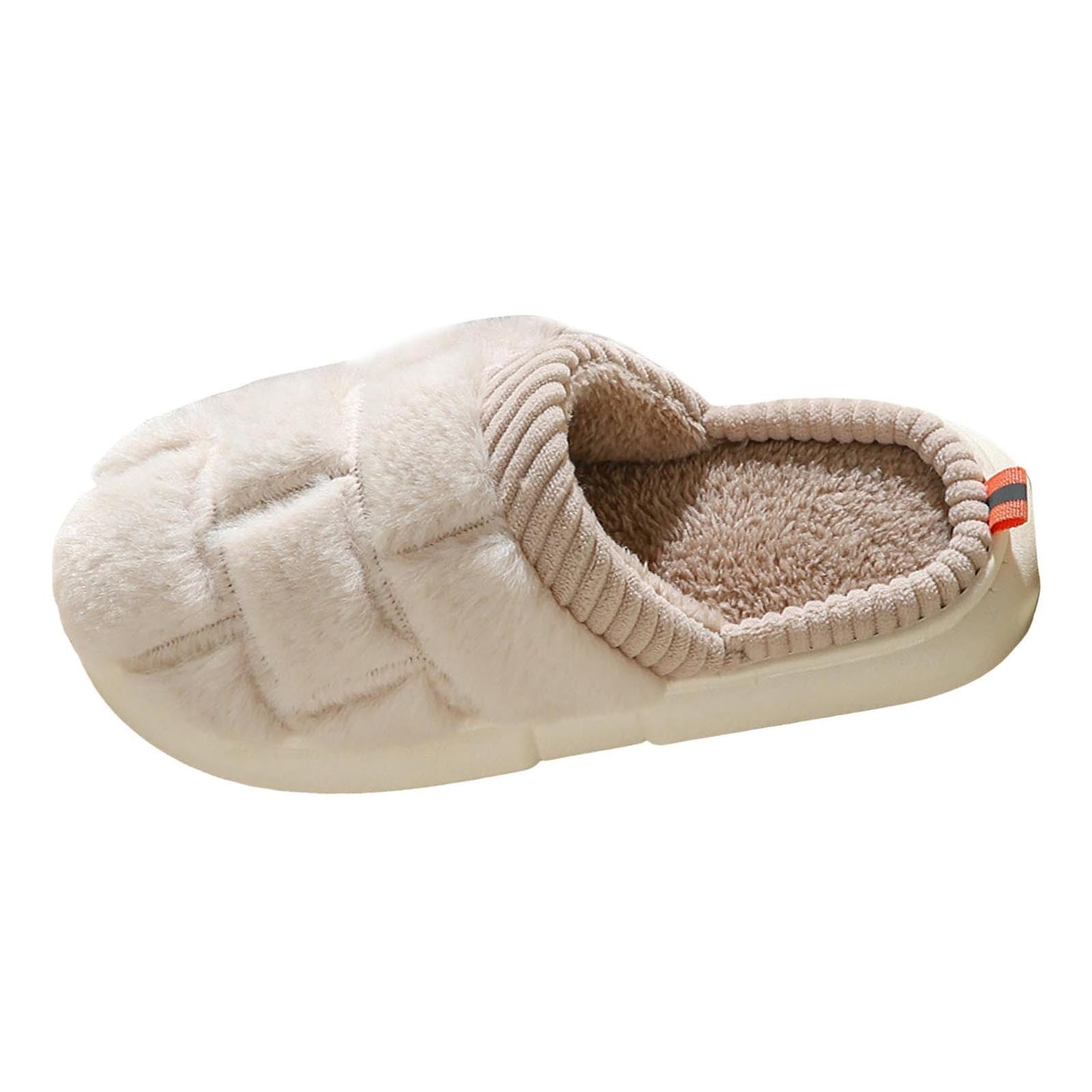 Click here for Gubotare Slippers For Men Indoor Mens Fuzzy Sherpa... prices