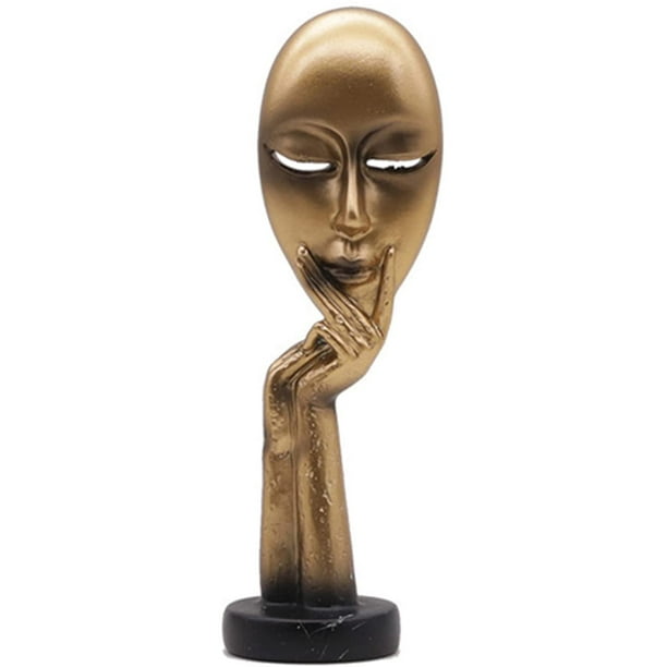Face Art Statue Sculpture,Abstract Characters Crafts Ornaments,Woman ...