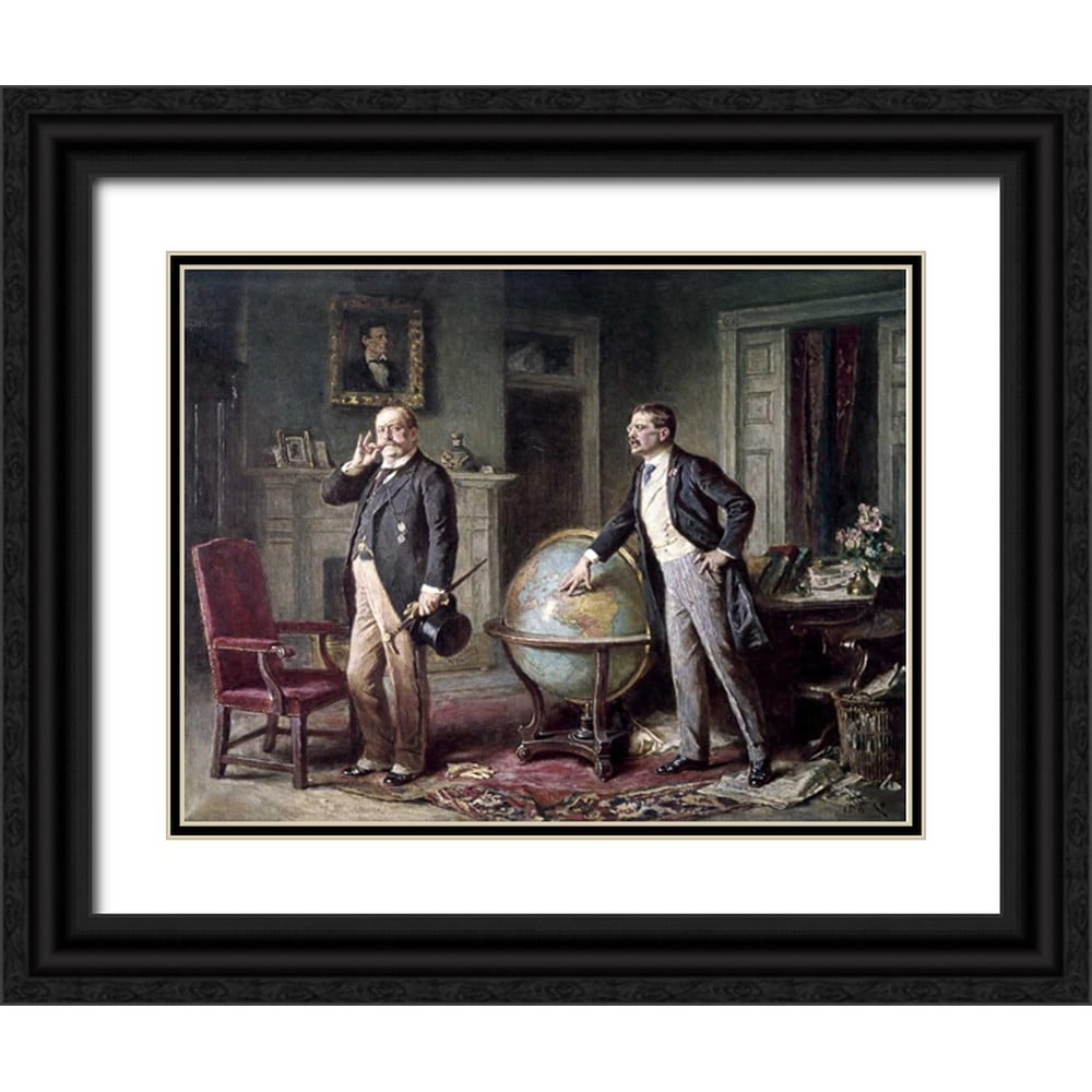 Ferris, Jean Leon Gerome 14x12 Black Ornate Wood Framed with Double ...