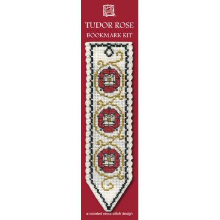 Textile Heritage Tudor Rose Counted Cross Stitch Bookmark Kit - Walmart.com